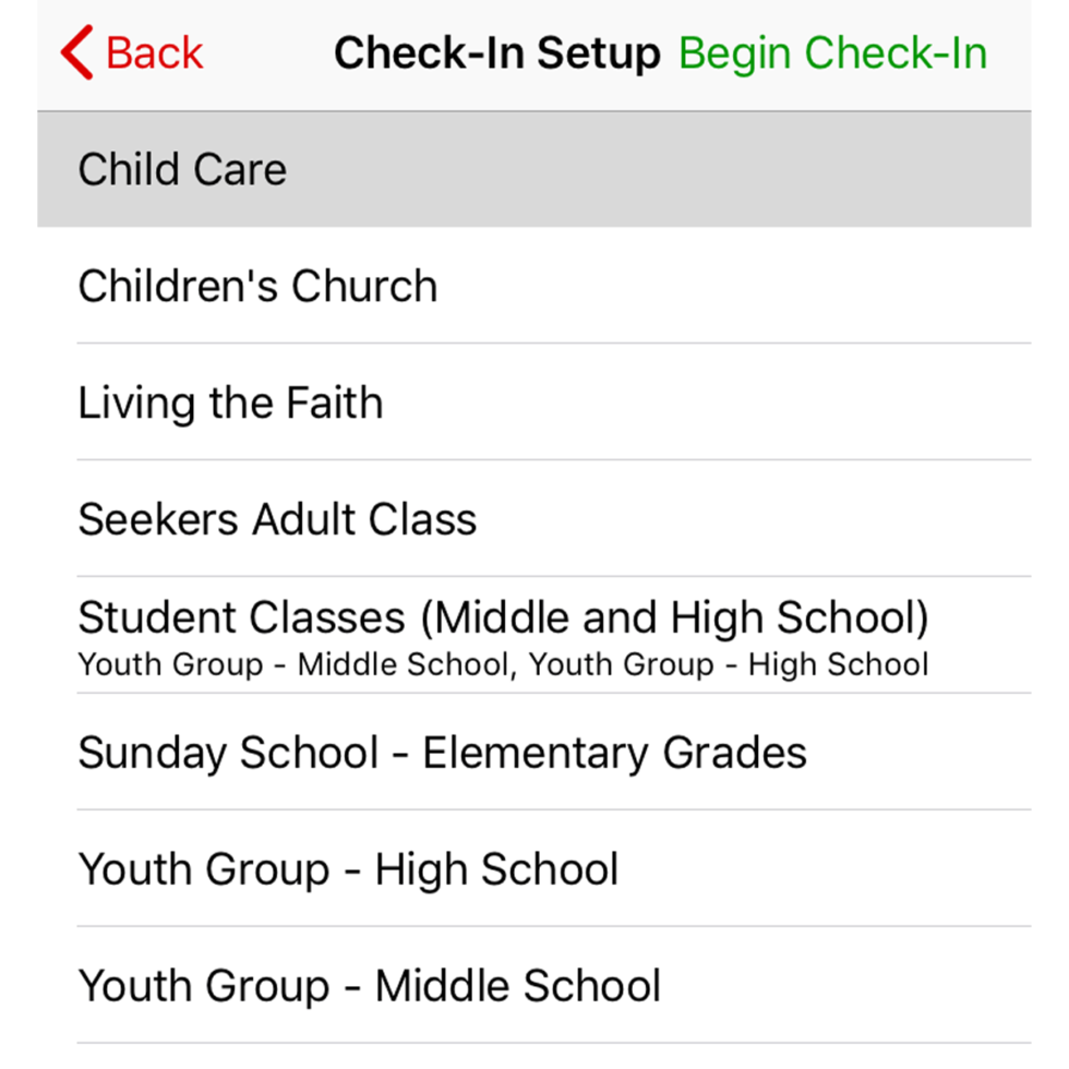 Mobile For Child Care | CDM+ Church Management and Non-Profit Software