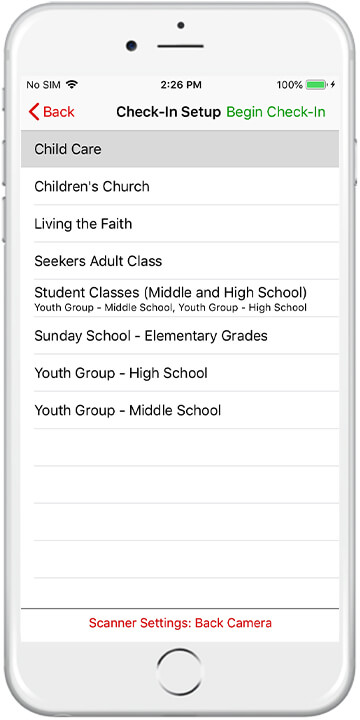 Mobile For Child Care | CDM+ Church Management and Non-Profit Software