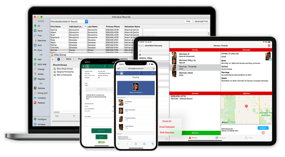 CDM+ Church Management and Non-Profit Software - Get Connected
